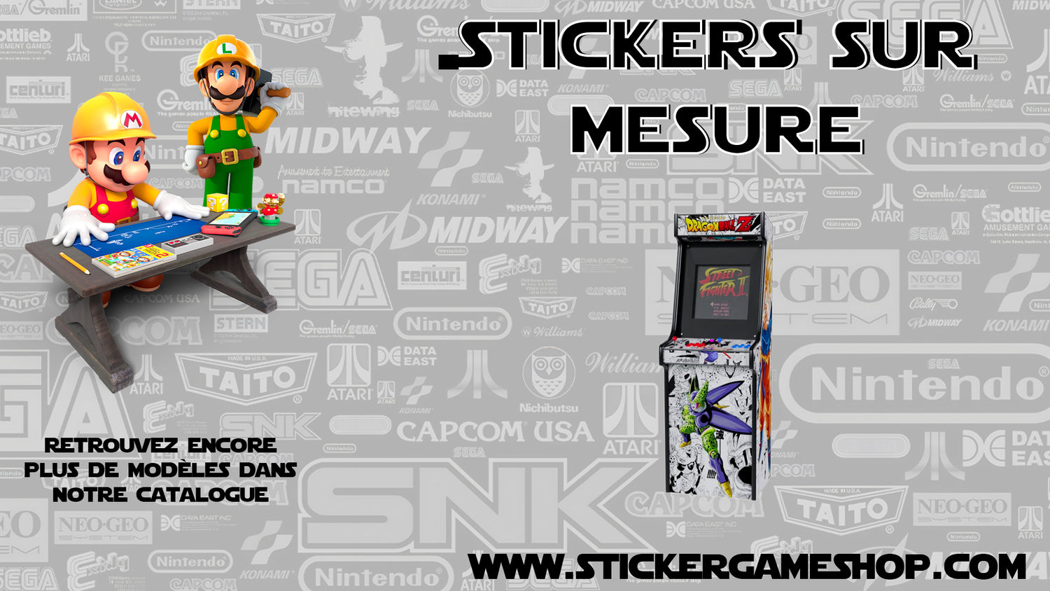 Stickers SUR MESURE pour Borne d'Arcade - Édition Spéciale avec Bonus – Stickergameshop