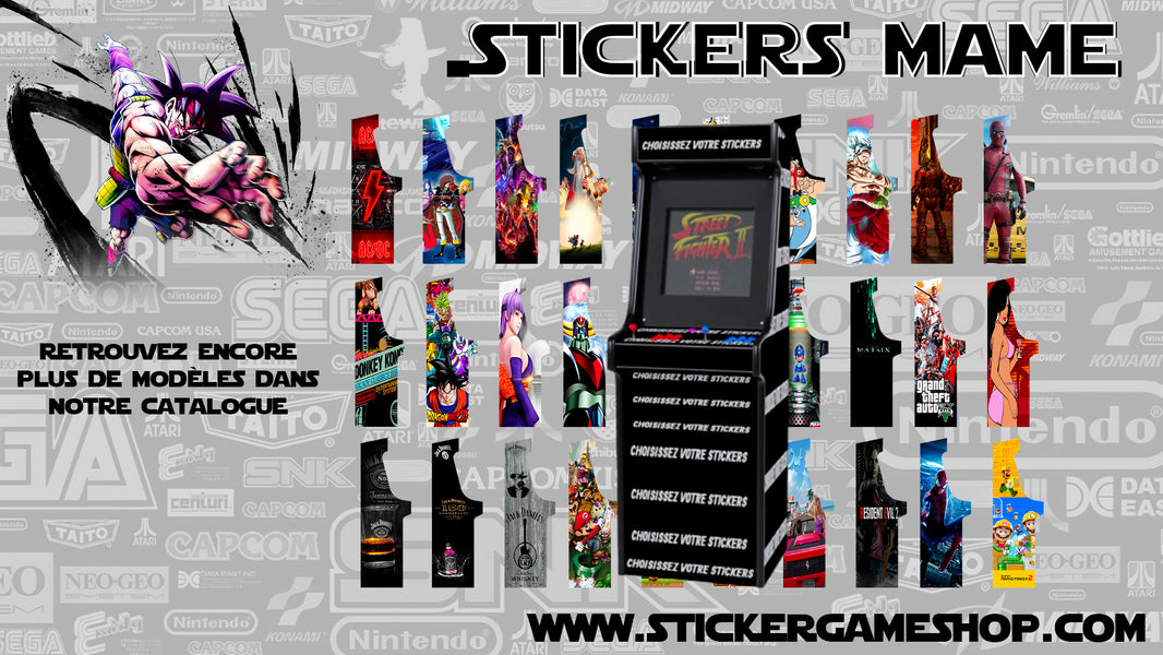 STICKER BORNE D'ARCADE MAME – Stickergameshop